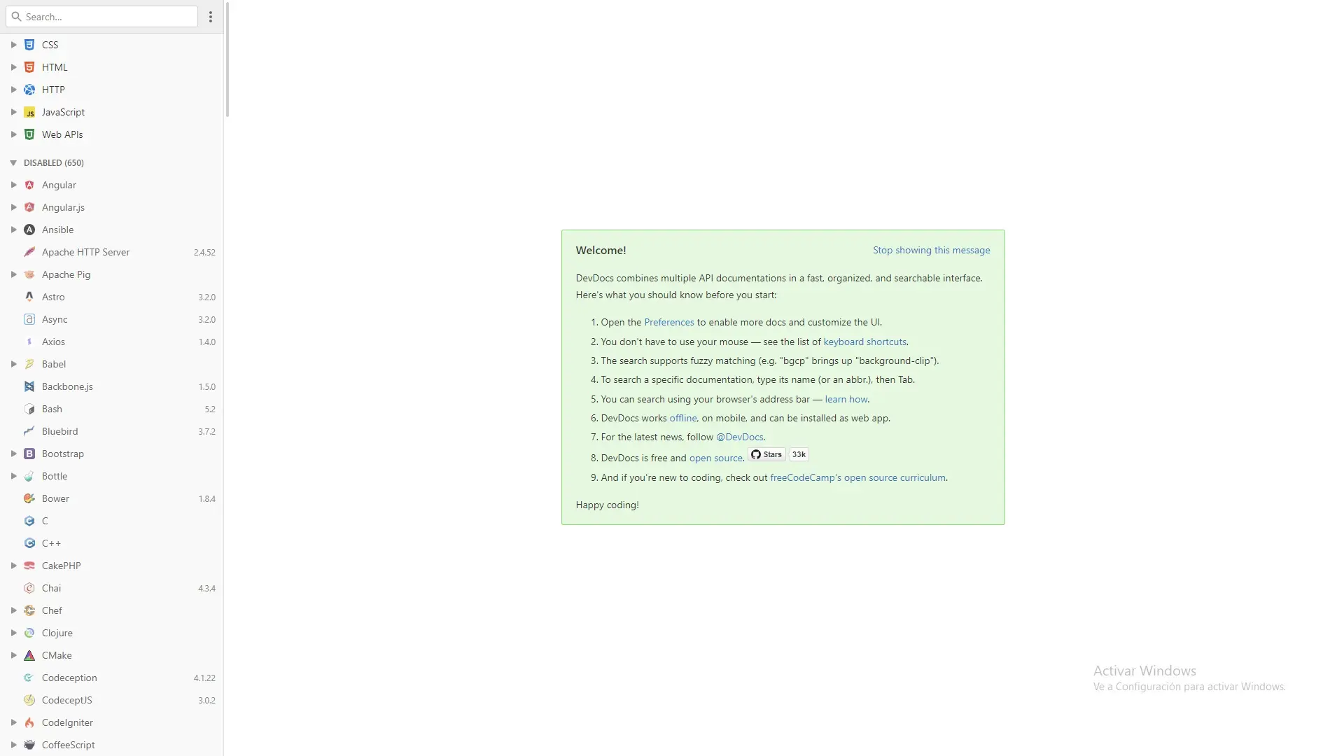 DevDocs API Documentation